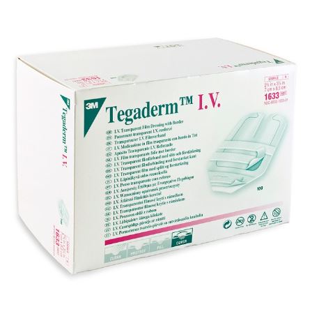 3M Tegaderm Iv Dressing Peripheral Line For Cannula 7-8.5Cm - Box Of ...