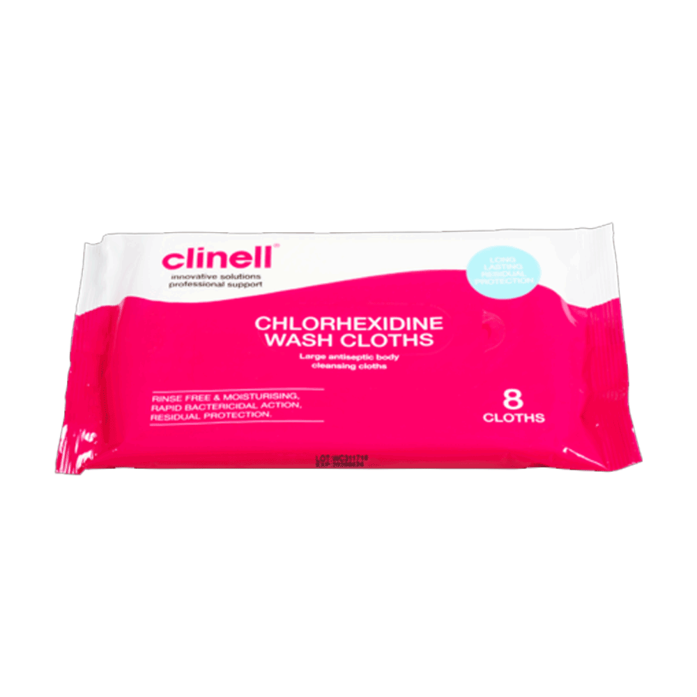 Clinell Chlorhexidine Wash Cloths - Pack of 8 | Shop | Countrywide ...