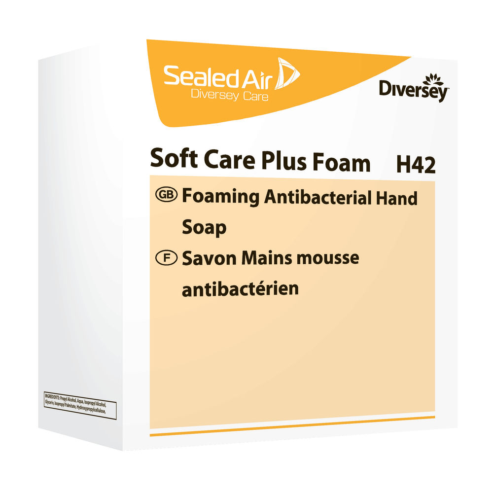 Soft Care Pluf Foam Anti Bacterial Hand Foam (Kitchen Only) 1.3L - Case ...