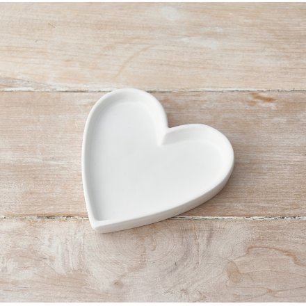 Heart Trinket Dish White Ceramic, 16cm | Shop | Countrywide Healthcare