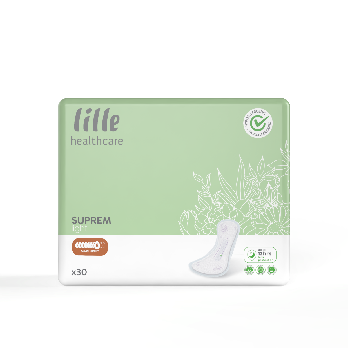 Lille Suprem Light Small Shaped Pads - Maxi | Shop | Countrywide Healthcare