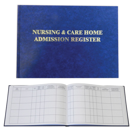 Nursing & Care Home Admission Register Book | Shop | Countrywide Healthcare