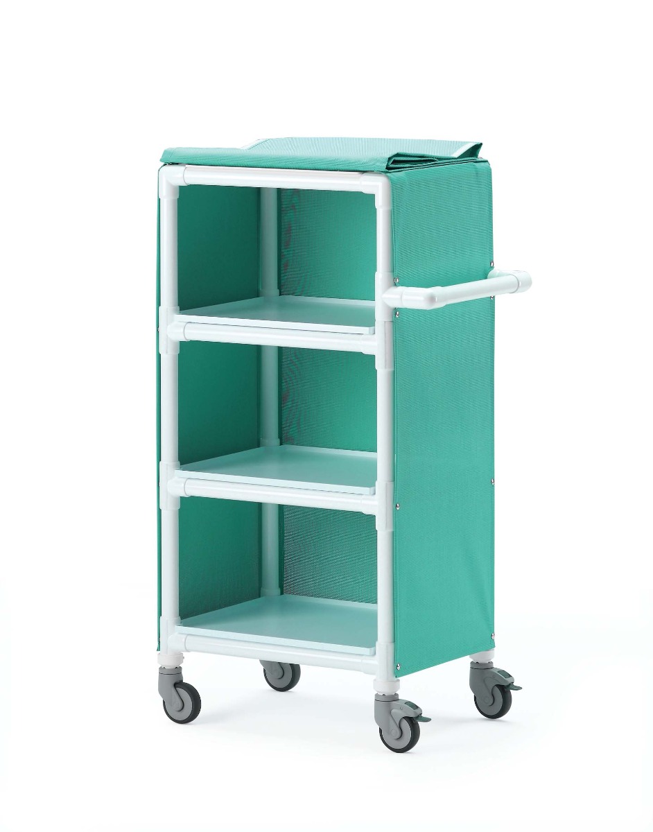 Trolley Modular Linen Cart with Canvas Covers Green - Each | Shop ...