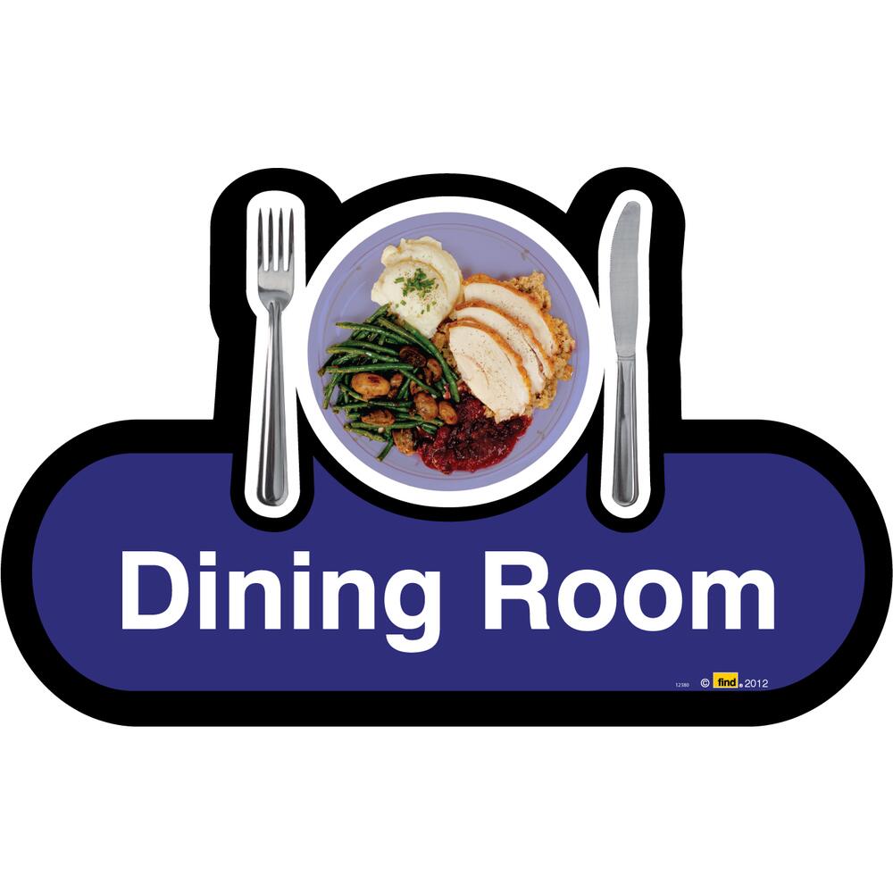 Dining Room Door Sign Blue | Shop | Countrywide Healthcare