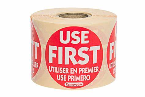 Use First Label - Roll of 1000 | Shop | Countrywide Healthcare